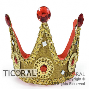 CORONA REY DAVID COLORES SURTIDOS x 1. Ticoral | Mayorista Cotillón y ...